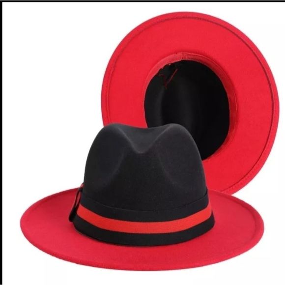 Accessories | Redblack Fedora Hat | Poshmark